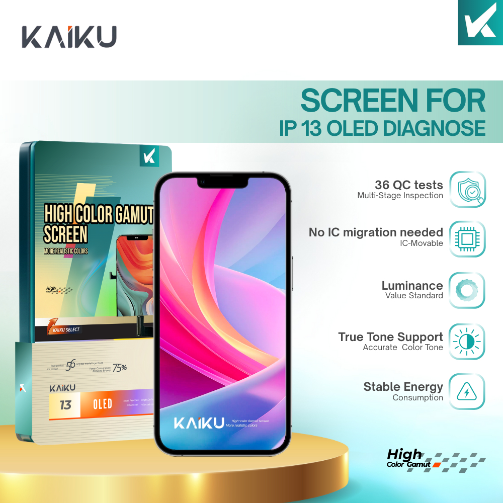 Jual KAIKU LCD for IP 13 - OLED Diagnose Fullset Touchscreen | Shopee ...