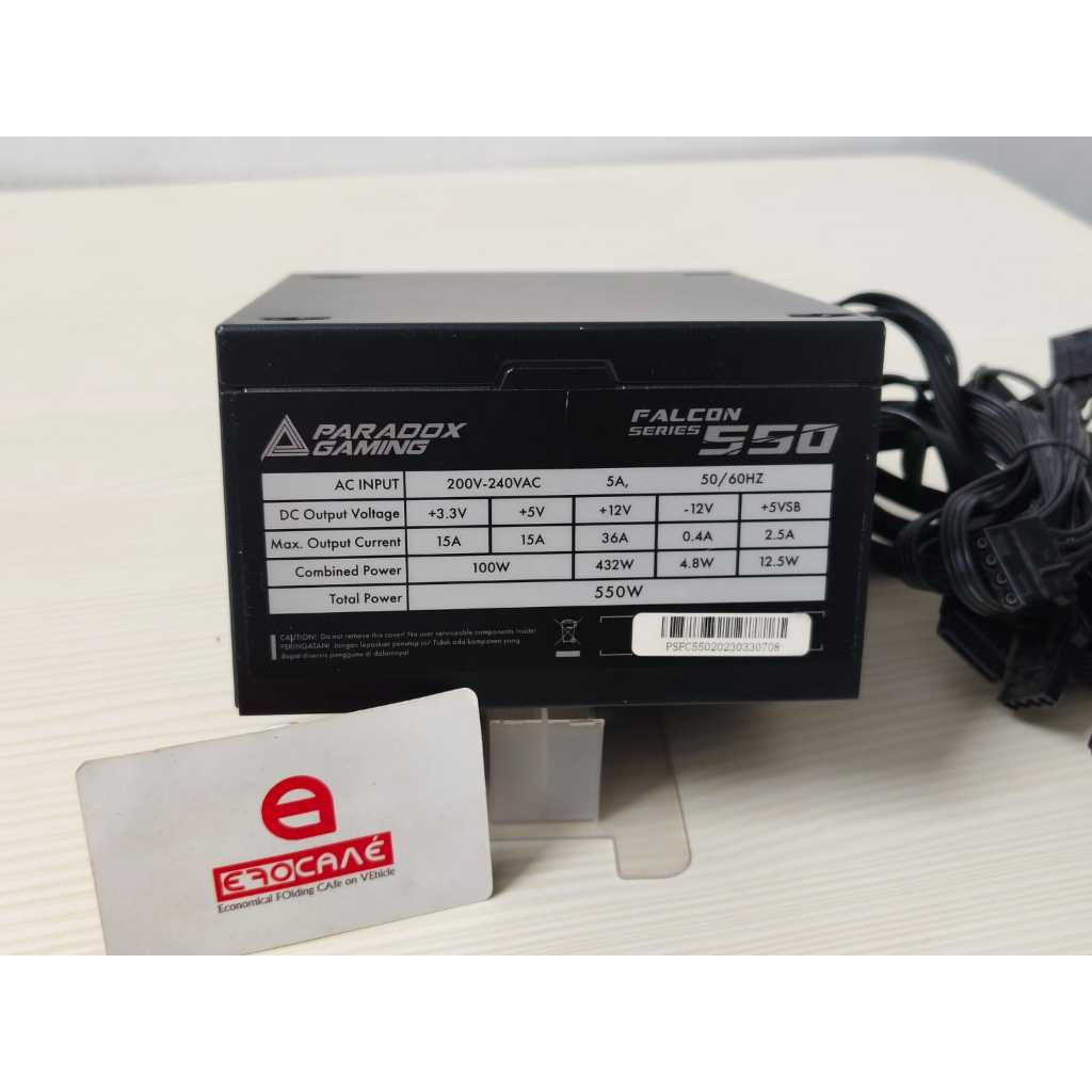 Jual PSU Paradox Gaming Falcon 550 550W Non-Modular | Shopee Indonesia
