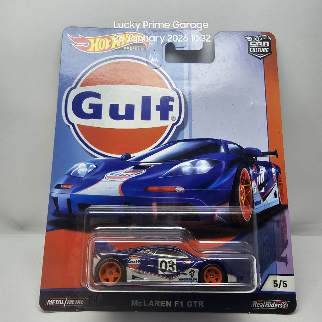 Jual Hot wheels premium mclaren F1 GTR gulf edisi hw car culture thn ...