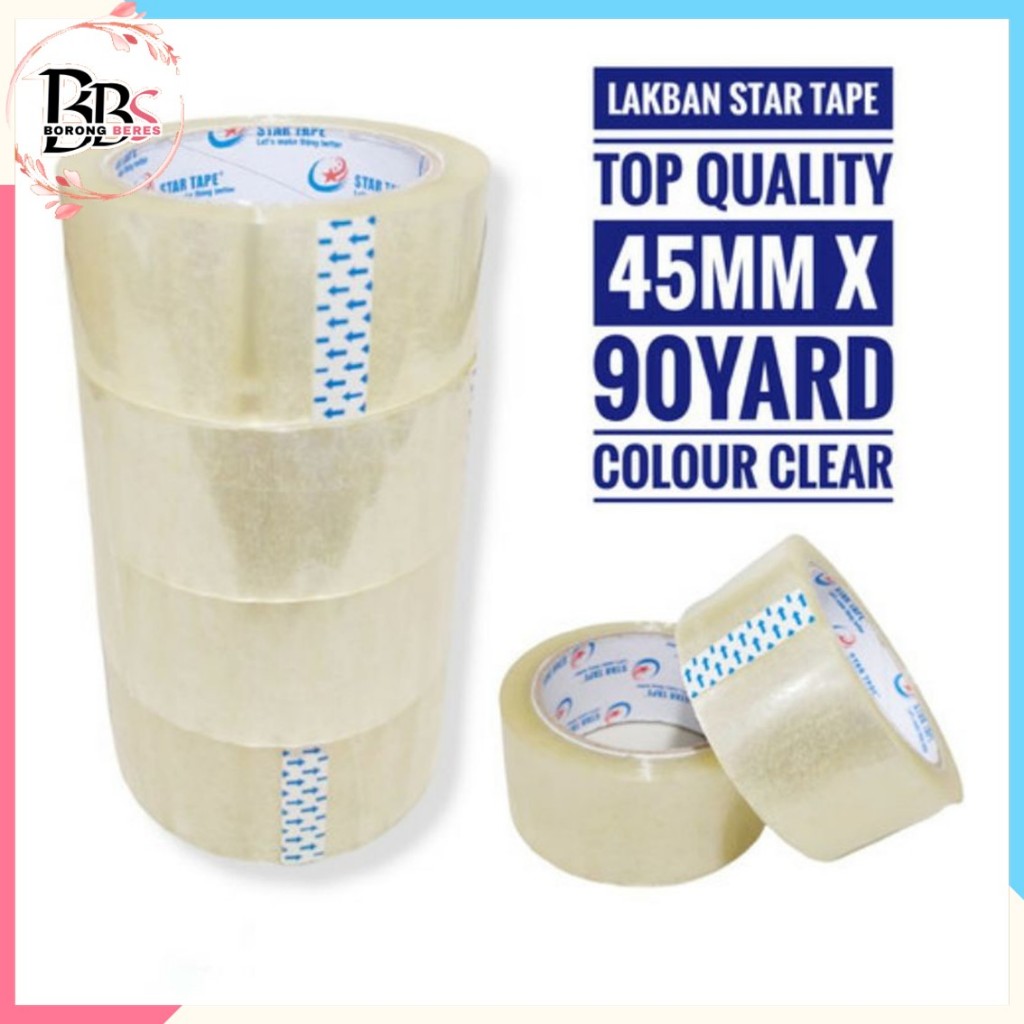 Jual BORES Lakban Bening 45MM Merk ABC TAPE Lakban Coklat Murah ...