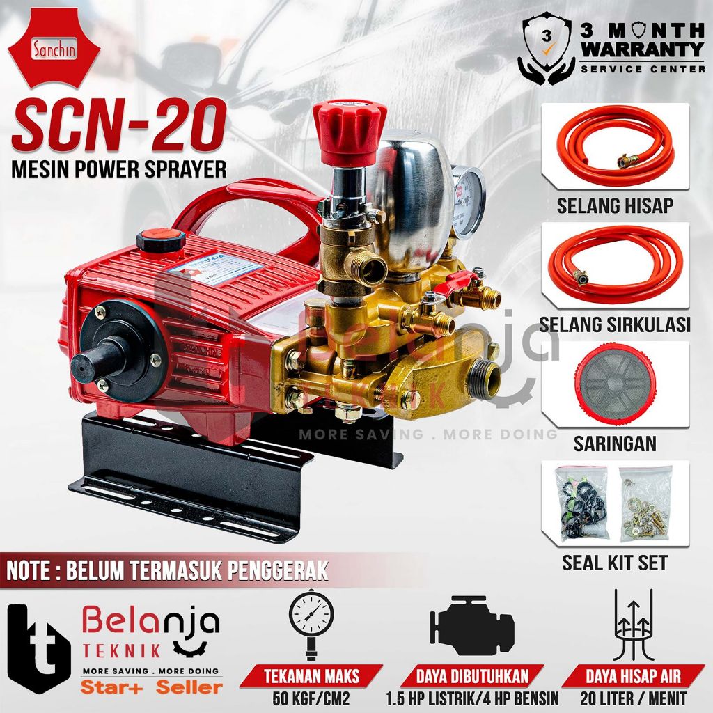 Jual Mesin Power Sprayer SANCHIN SCN 20 SCN 30 Mesin Cuci Steam Mobil ...