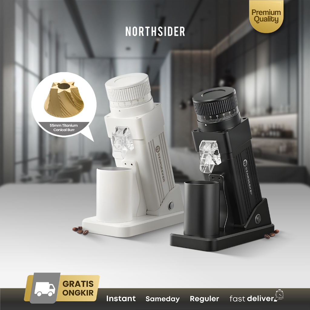 Jual STARSEEKER E55 PRO Coffee Grinder kopi Espresso elektrik 7 core ...