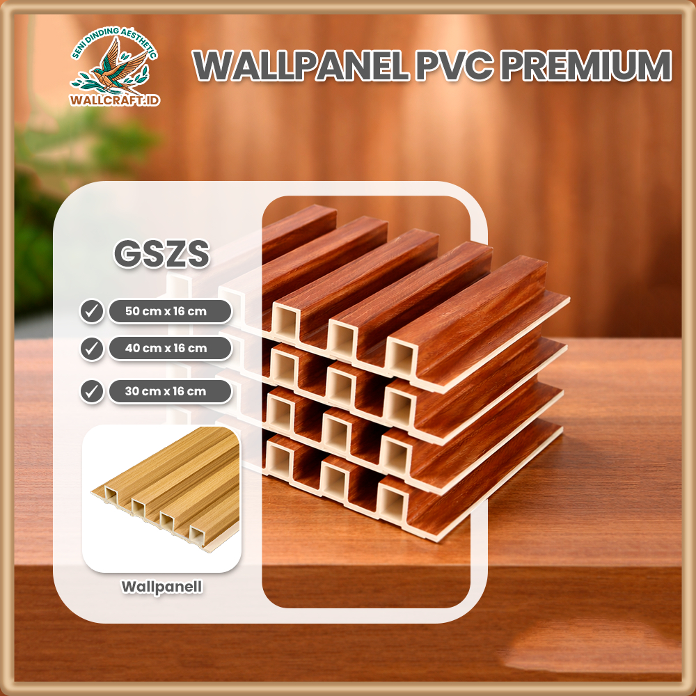 Jual Wall Wpc Wallpanel Wpc Pvc Kayu Dinding Ukuran 50cmx16cm Ketebalan ...
