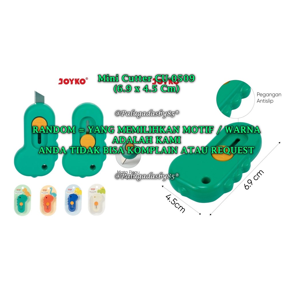 Jual (1 Biji) GROSIR Mini Cutter JOYKO CU-0509 / Mini Cutter Pisau ...