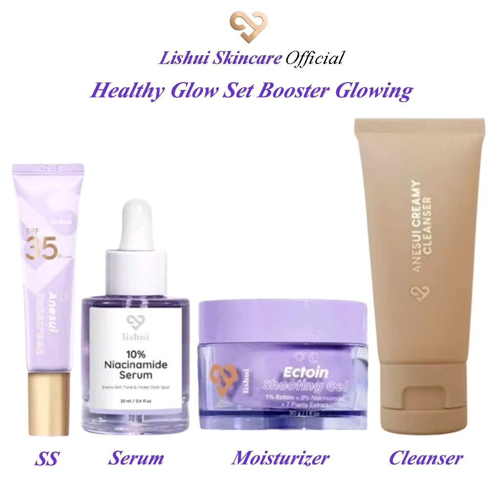Jual Lishui Healthy Glow Set Booster Glowing Paket Perawatan Glowing ...