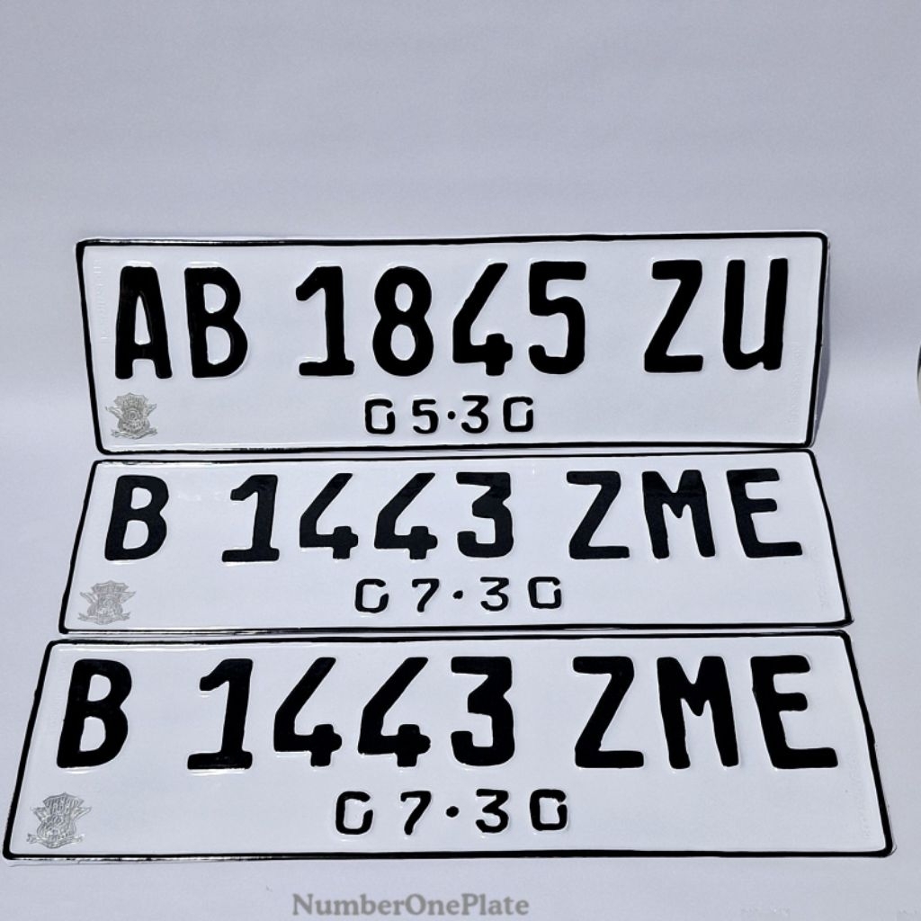 Jual Plat Mobil Putih Hitam Standar | Shopee Indonesia