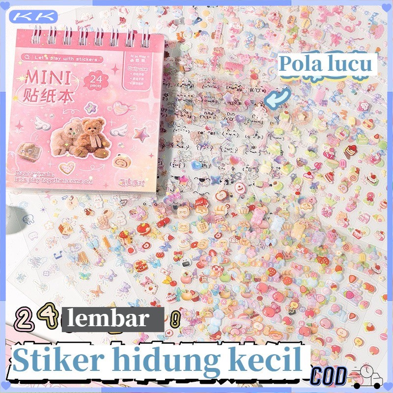 Jual (Ready-COD) 24 lembar Mini Cute Series Sticker Book Stickers ...