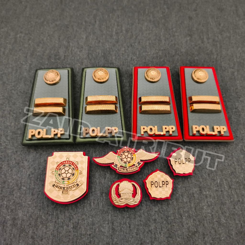 Jual PANGKAT POL PP 3B / PANGKAT POL PP 3B LIS MERAH / PANGKAT SATPOL ...