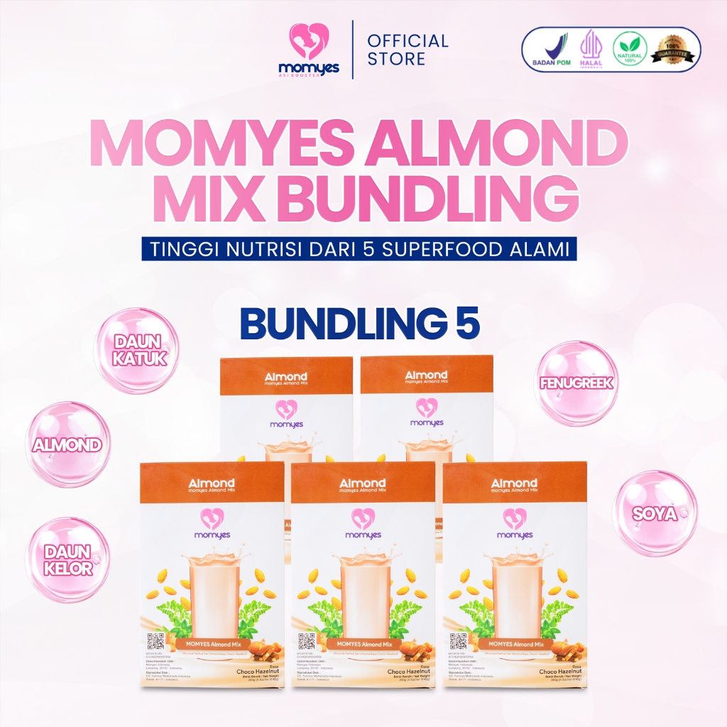 Jual Momyes Almond Mix-Minuman Almond Dengan Katuk & Kelor untuk ...