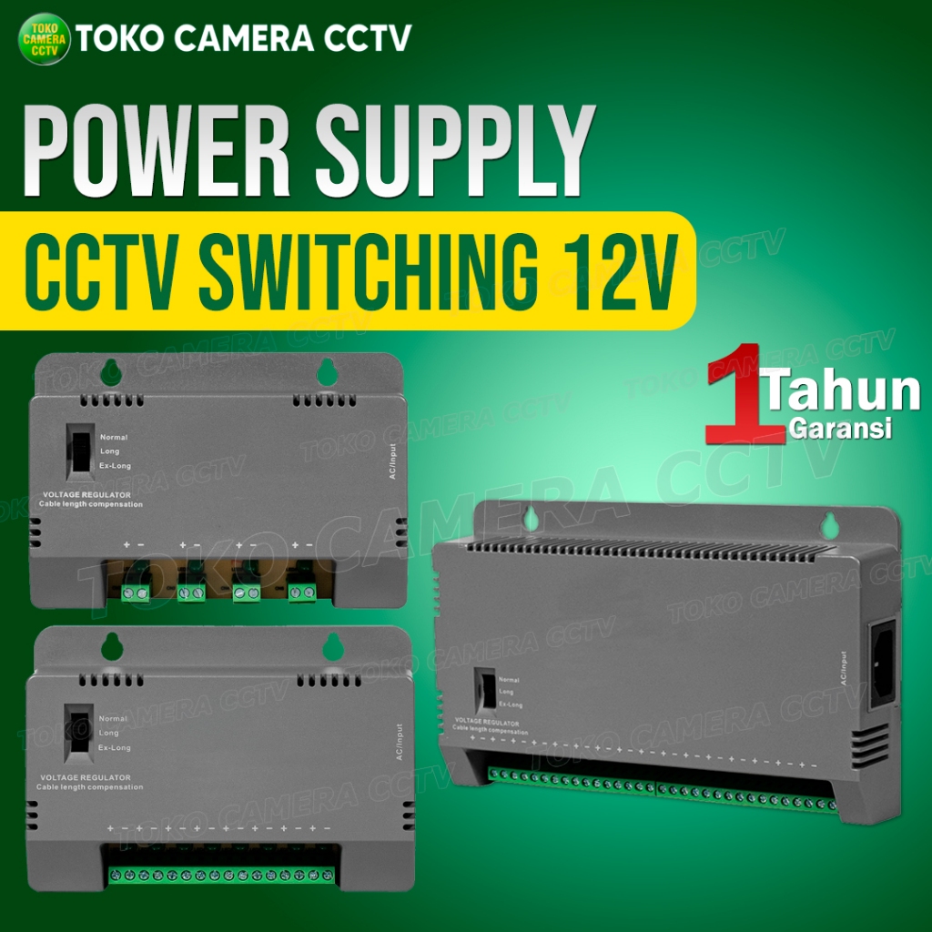 Jual POWER SUPPLY PSU KAMERA CCTV PHICOM UNIVERSAL DC 12V 1A | Shopee ...