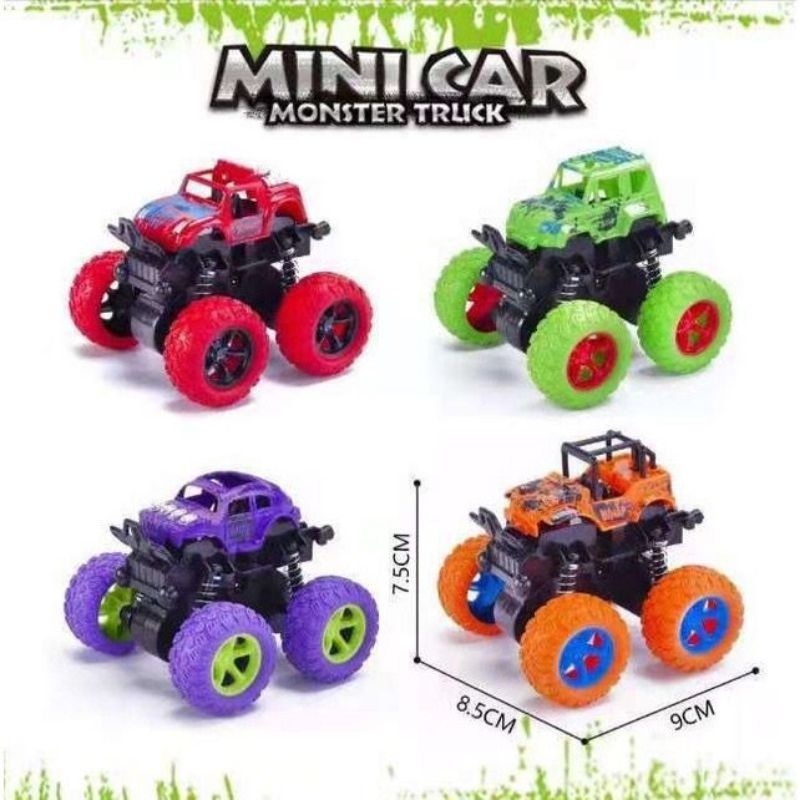 Jual Mainan Mobil Jip Monster Zap 4 Drive Bigfoot Putar 360 Derajat ...