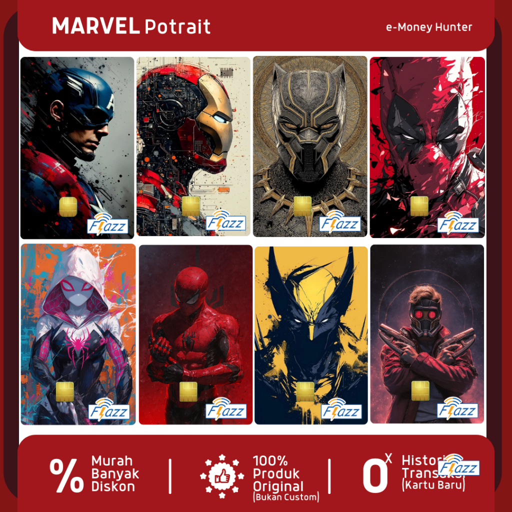 Jual MARVEL SUPERHERO POTRAIT Captain America Iron Man Spiderman Star ...