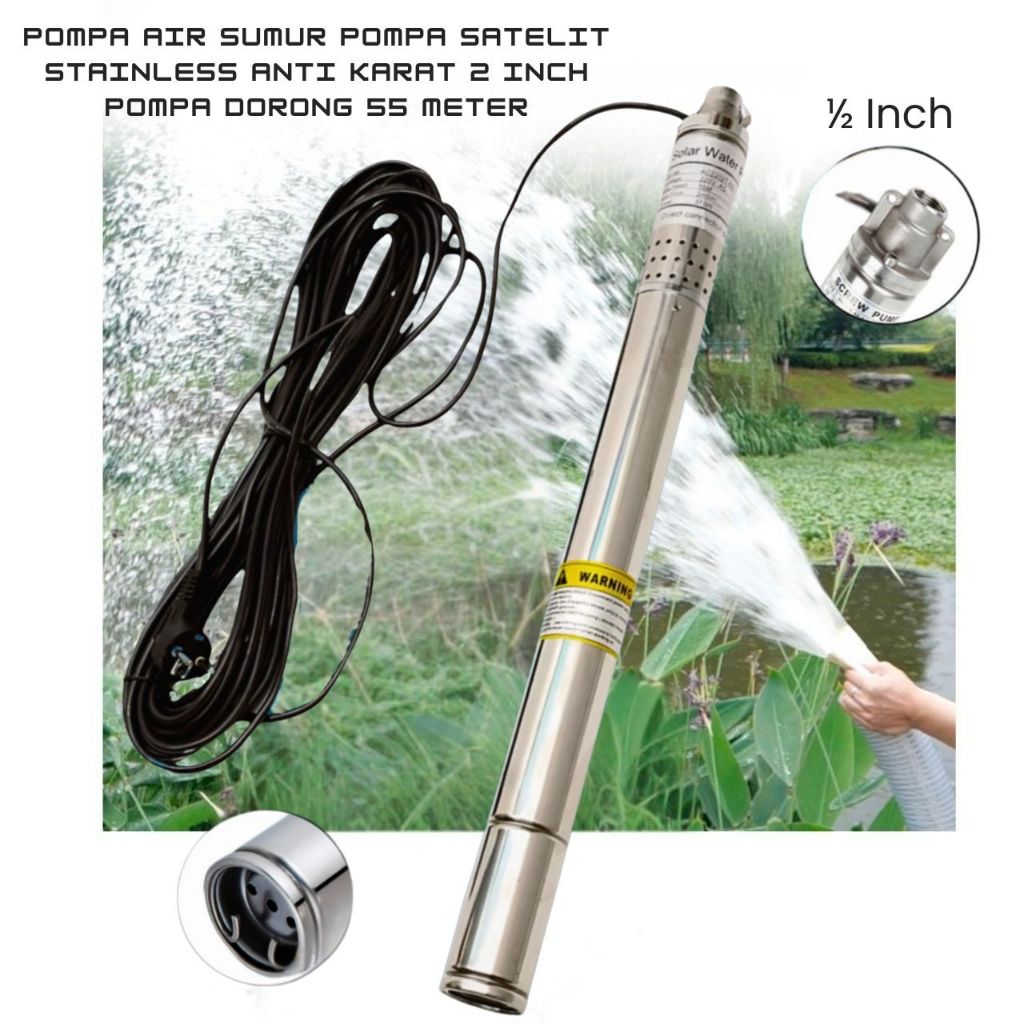 Jual Pompa Air Sumur Sibel 2 Inch 55 Meter 220V Pompa Dorong Mesin ...