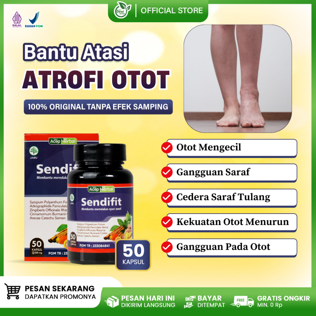 Jual Sendifit Kapsul Obat Atrofi Otot, Kekuatan Otot Menurun, Tangan ...