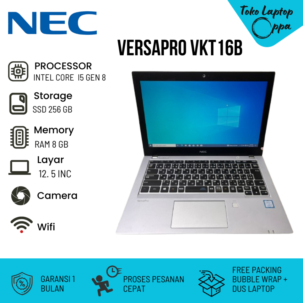 Jual Laptop Nec versapro core i5 Generasi 8 ram 8gb - Termurah ...