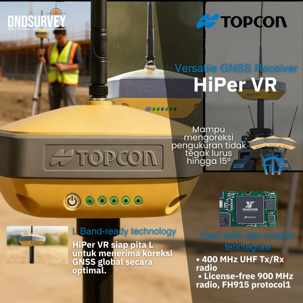 Jual GNSS RTK GPS GEODETIK TOPCON HIPER VR HIPERVR GEODETIC | Shopee ...