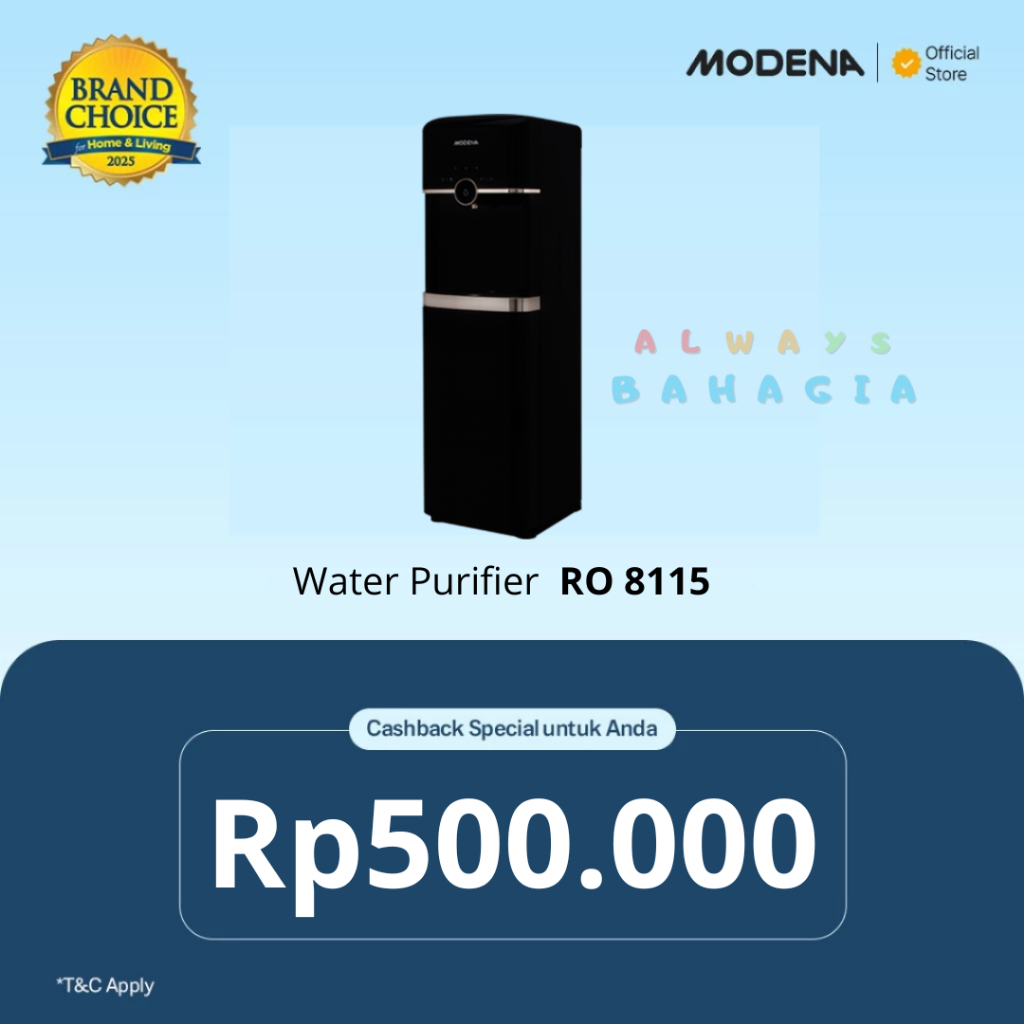Jual Modena RO 8115 water purifier hot & cold touch screen dispenser ...