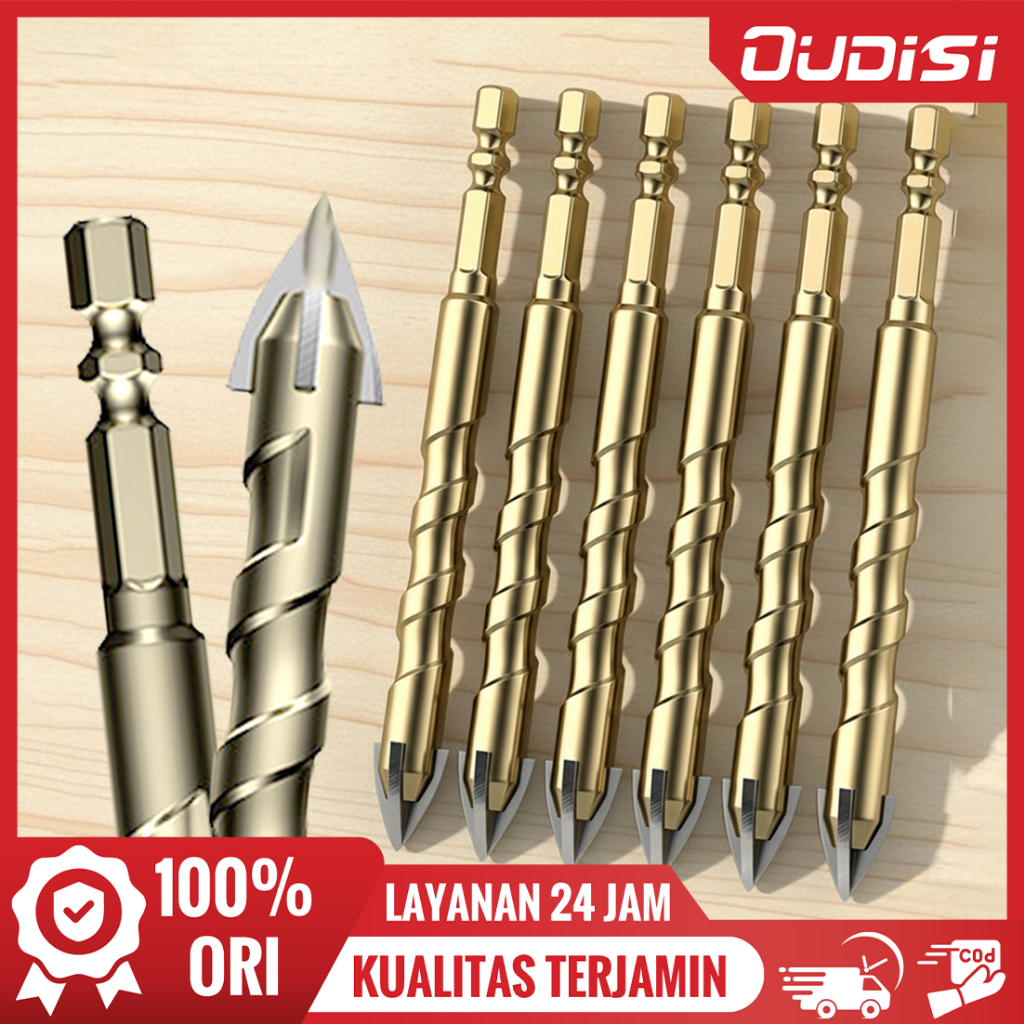 Jual OUDISI 5-12mm Mata Bor Cross Hex Kaca Granit Ubin Multifungsi ...