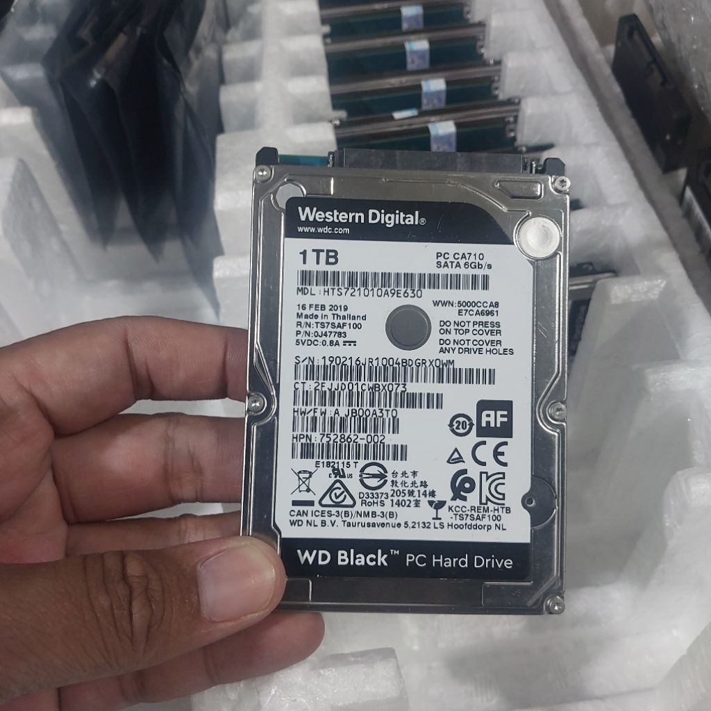 Jual Hard Disk HD HDD Hardisk Harddisk Laptop 1TB WD Black 2.5inch Sata ...