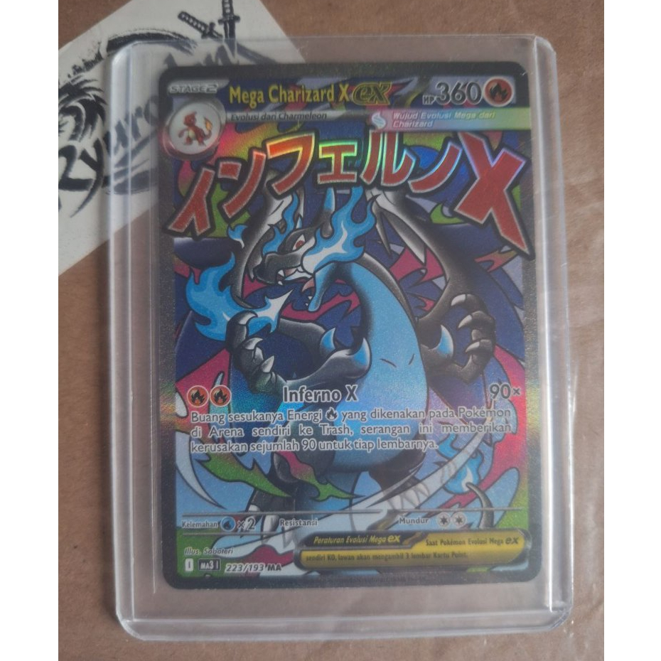 Jual Mega Charizard x EX MA Kartu Pokemon TCG Indonesia Mega Attack ...