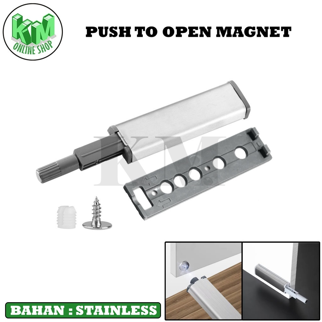 Jual Push To Open Tip On Magnet Damper Stainless Keces Catches Door ...