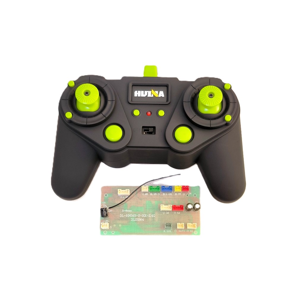Jual remote dan receiver board rc excavator HUINA 1593 22 CH DL-HN593-2 ...