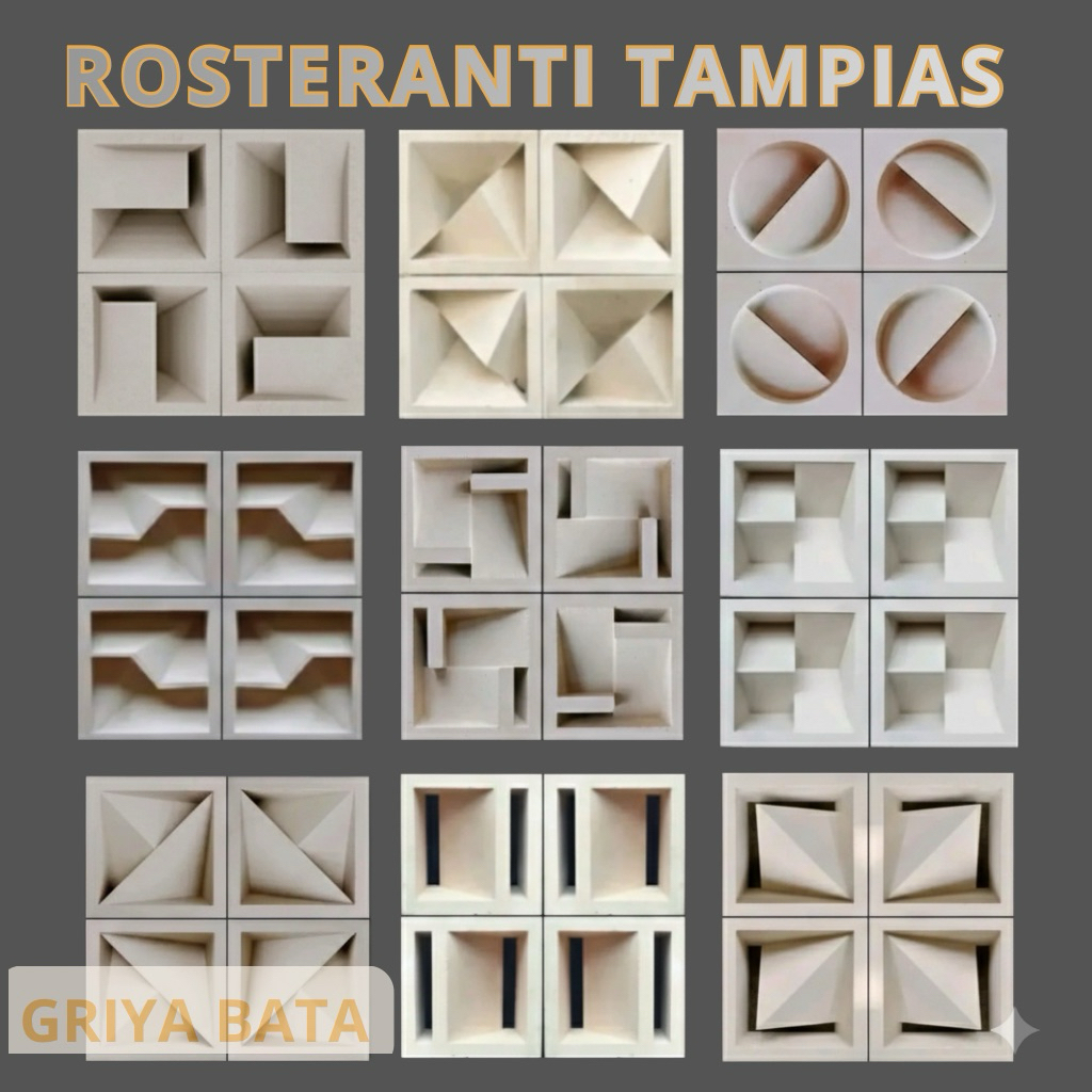 Jual Roster beton,roster minimalis,Roster putih,roster abu,bata Roster ...