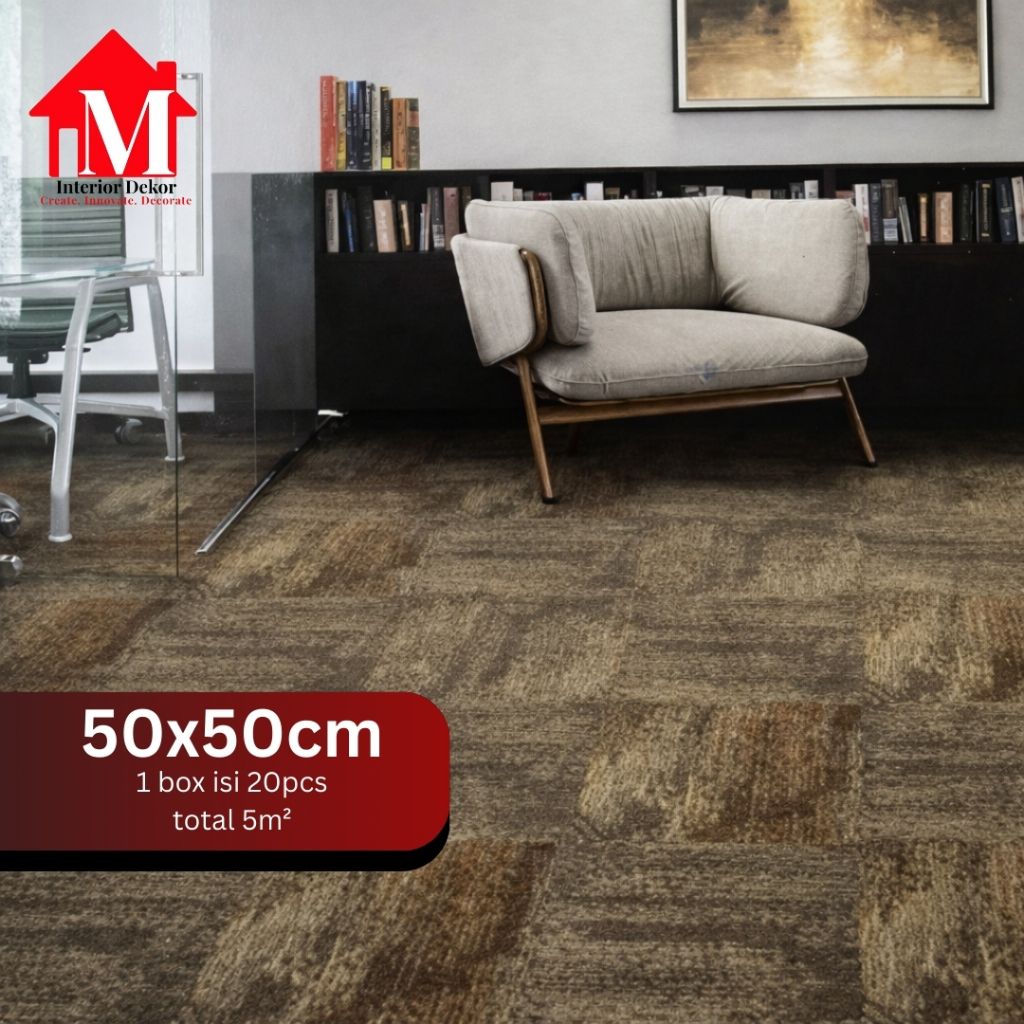 Jual MDEKOR - Karpet Tile TOSCANA Kantor Harga Per Box Motif Tebal 8 Mm ...
