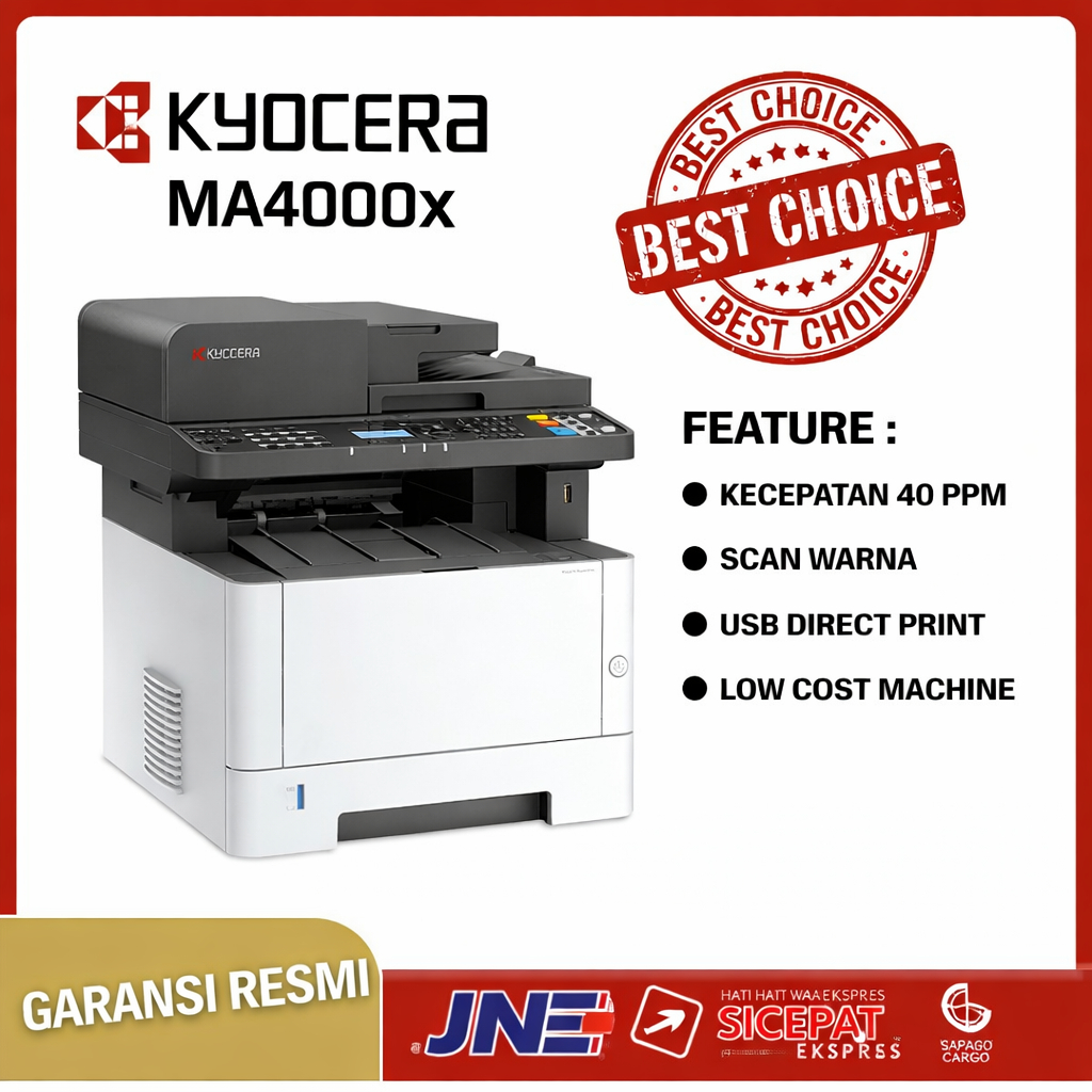 Jual MESIN FOTOCOPY KYOCERA ECOSYS MA4000x PRINTER HITAM PUTIH | Shopee ...