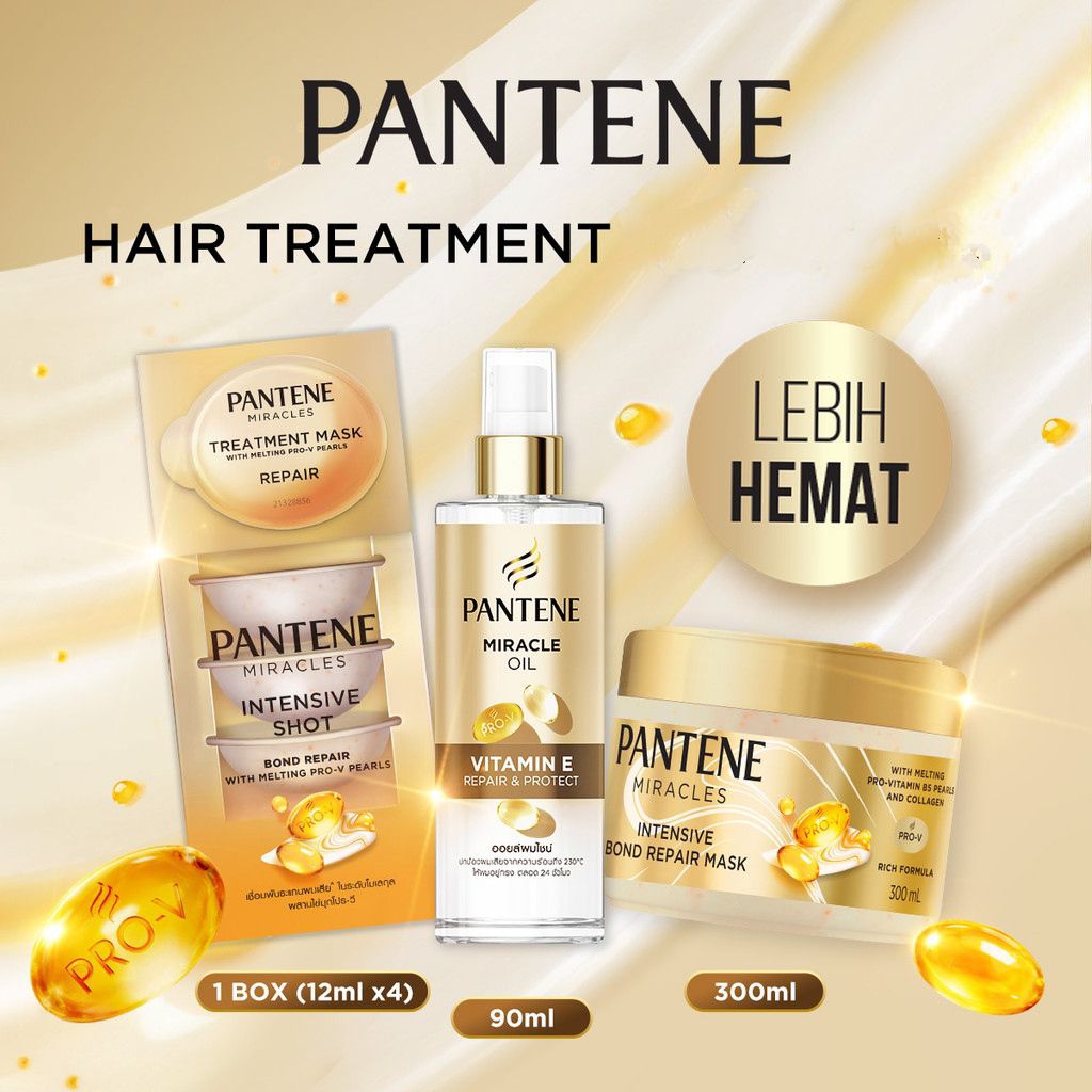 Jual PANTENE Miracle Oil 300 90 ml Miracles Intensive Bond Repair Mask ...