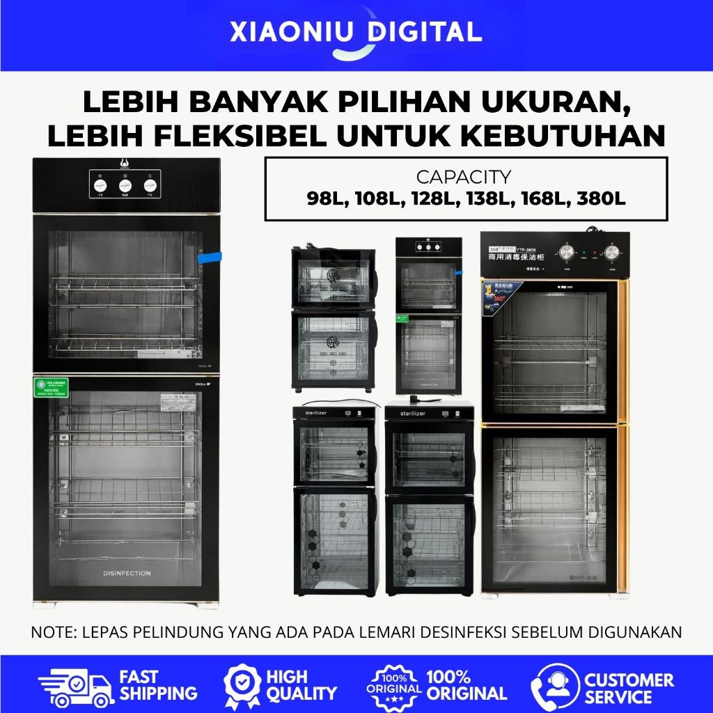 Jual [Teknologi Ozon] Lemari Disinfeksi Sterilisasi Alat Makan Efektif ...
