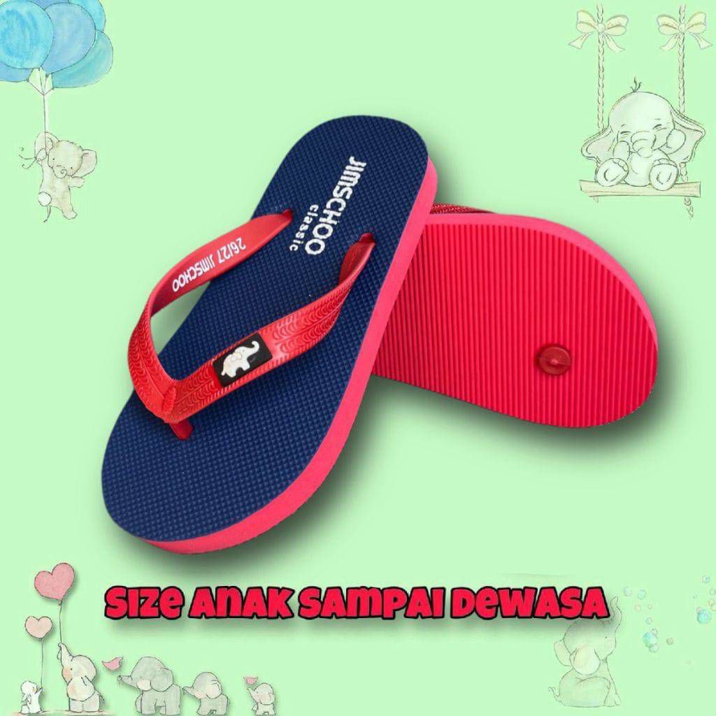 Jual Sandal jepit keren yang kekinian bahan karet lentur anti licin ...