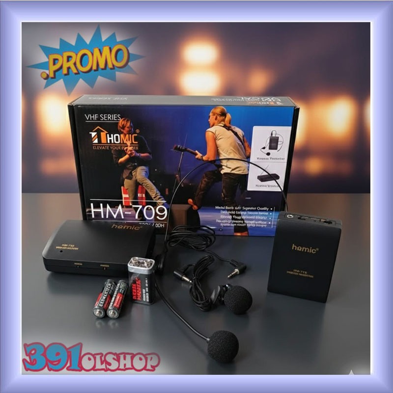 Jual Mic wireless Mic Senam Mic imam masjid kancing jepit bando Homic ...