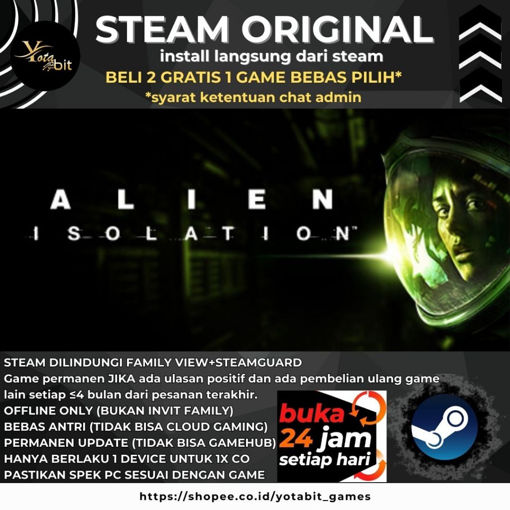 Jual Alien: Isolation Offline MAC/PC Game Original | Shopee Indonesia