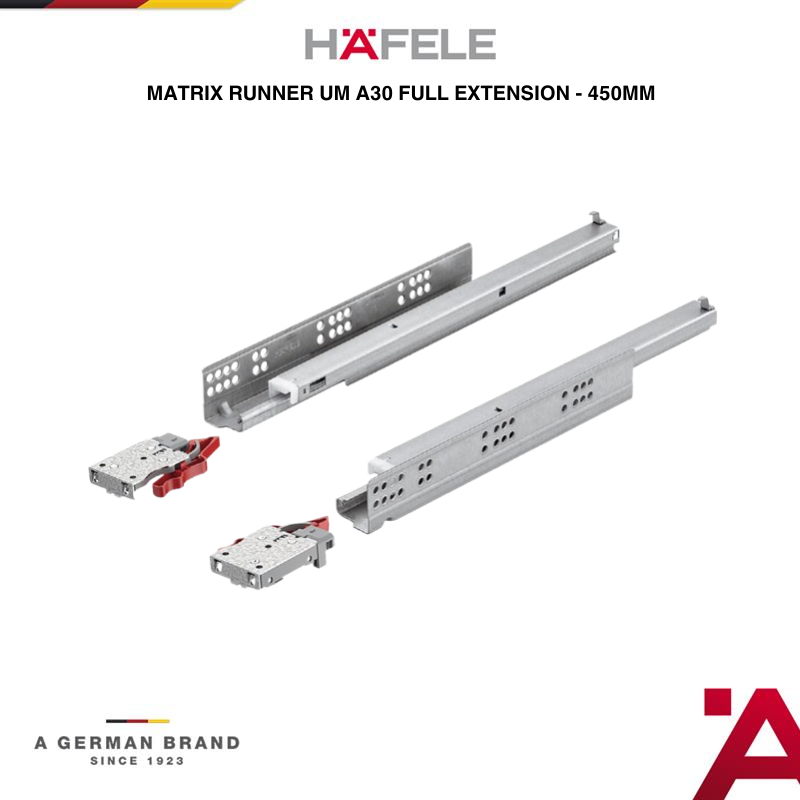 Jual Hafele Mx Runner UM A30 Push To Open - Rel Laci Tandem Full Ext ...