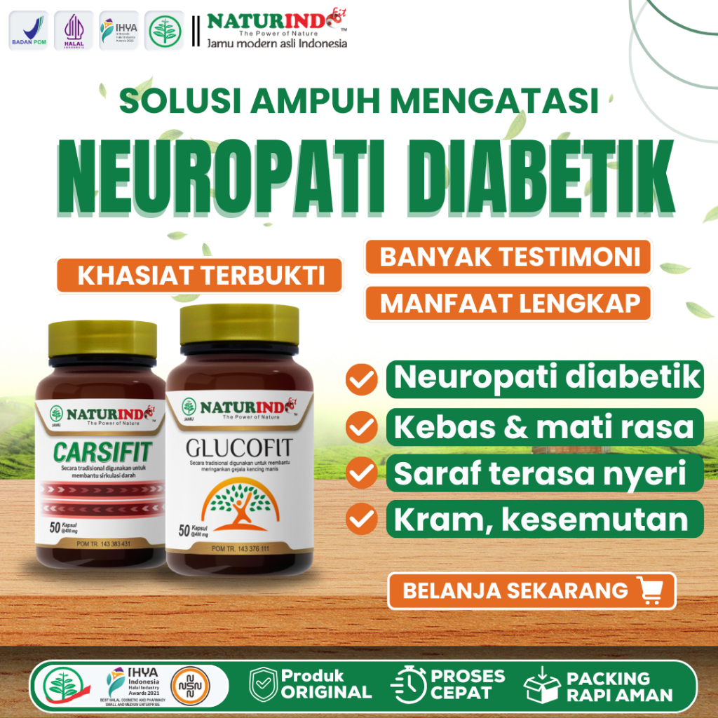 Jual Obat Neuropati Diabetik Kerusakan Gangguan Syaraf Diabetes Perifer ...