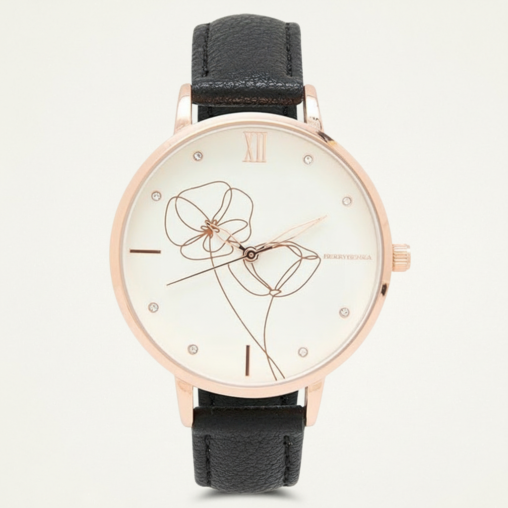 Jual Berrybenka - Jam Tangan Kulit Wanita Sofia Jacquilyn Slim Strap ...