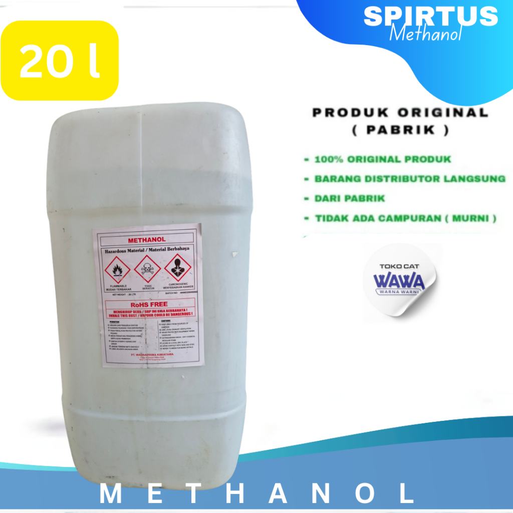Jual METHANOL 20 LITER / SPIRITUS / METANOL BENING PLUS PACKING KAYU ...