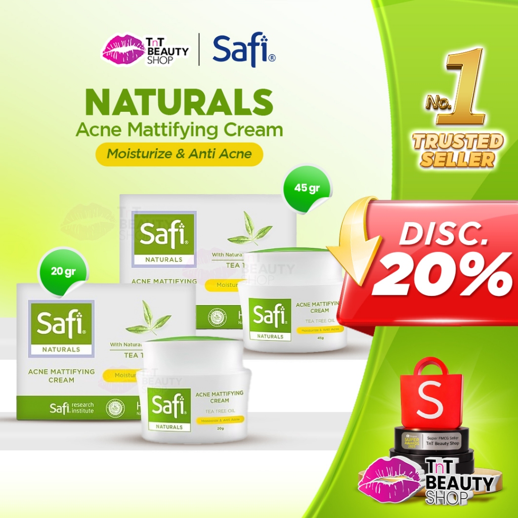 Jual Safi White Natural Anti Acne Cream Tea Tree Oil | TnT Beauty Shop ...