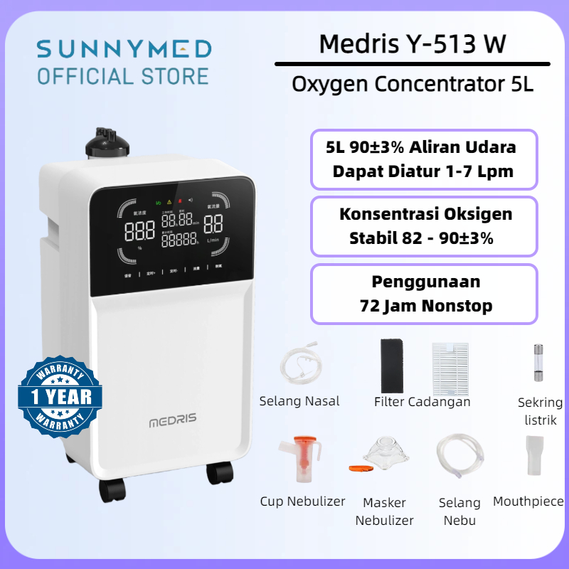 Jual MEDRIS Mesin Konsentrator Oksigen Y-513W Medis Tipe 5L | Oxygen ...