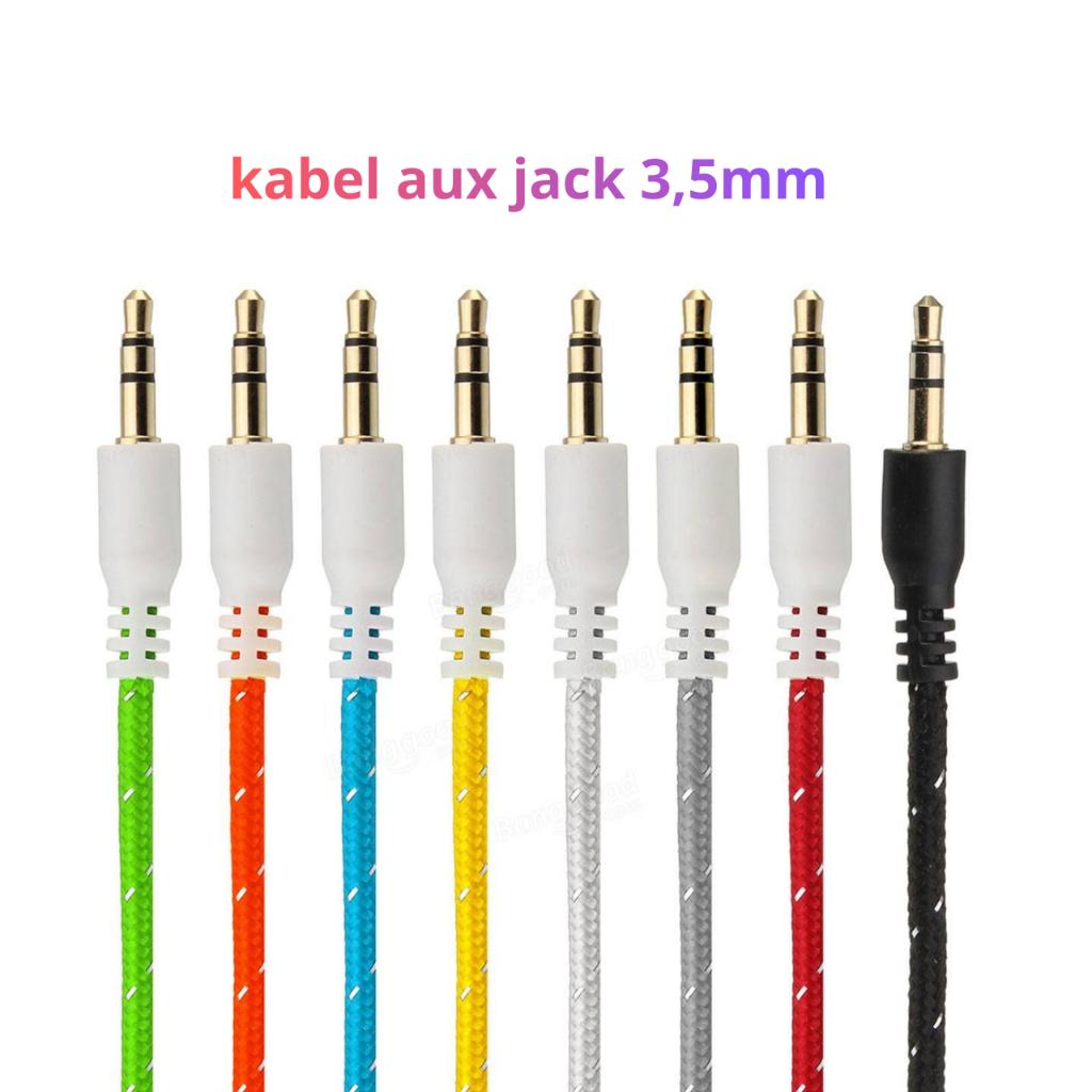 Jual Kabel aux tali sepatu audio sound hp ke speaker aktif audio mobil ...