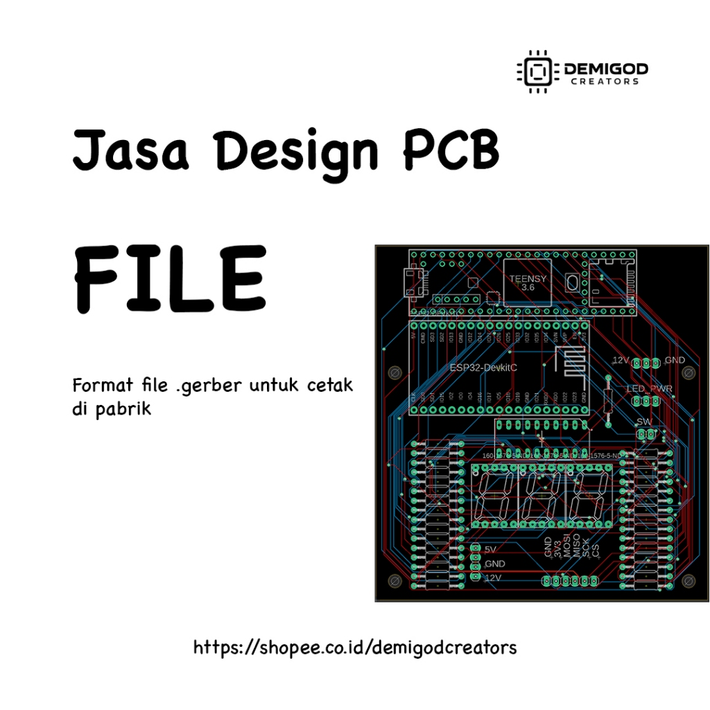 Jual PCB Jasa Design Layout Schematic File Gerber 1 2 3 4 Layer ...