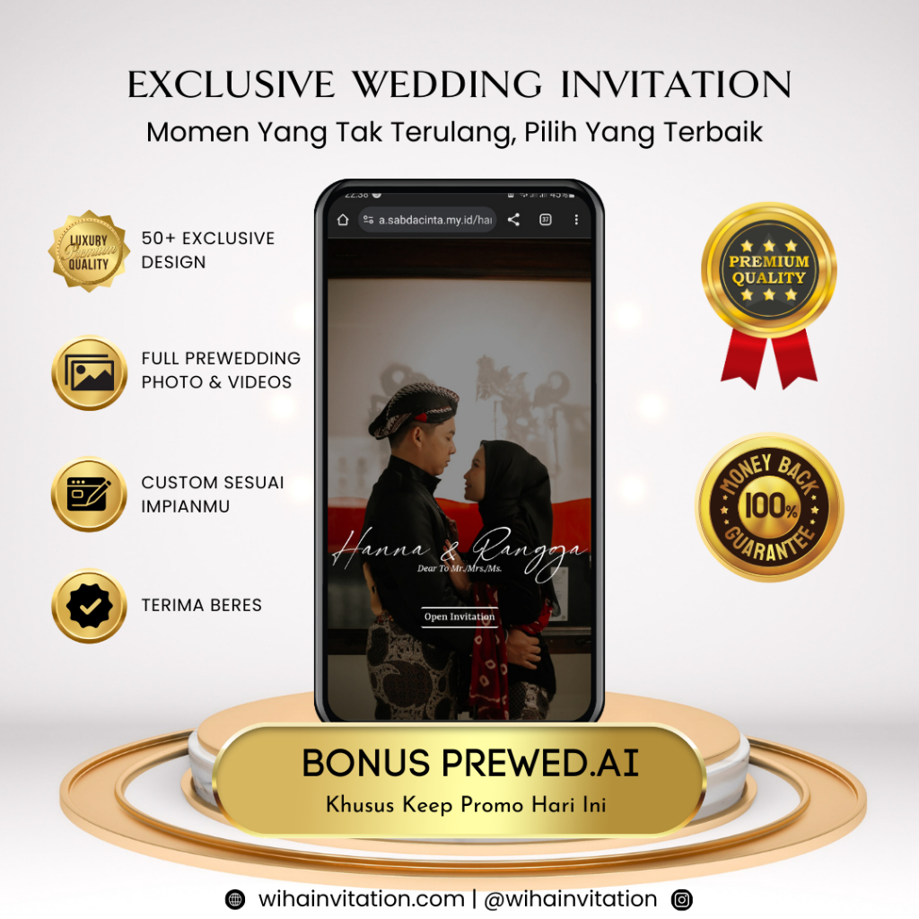 Jual [Bonus Prewed.AI] Undangan Digital Pernikahan Tema Adat Jawa ...