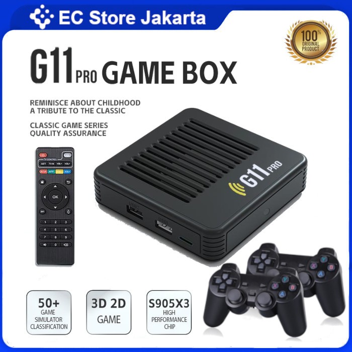 Jual POWKIDDY Game Box G7 / Game box G11 Pro Android TV Retro Video ...