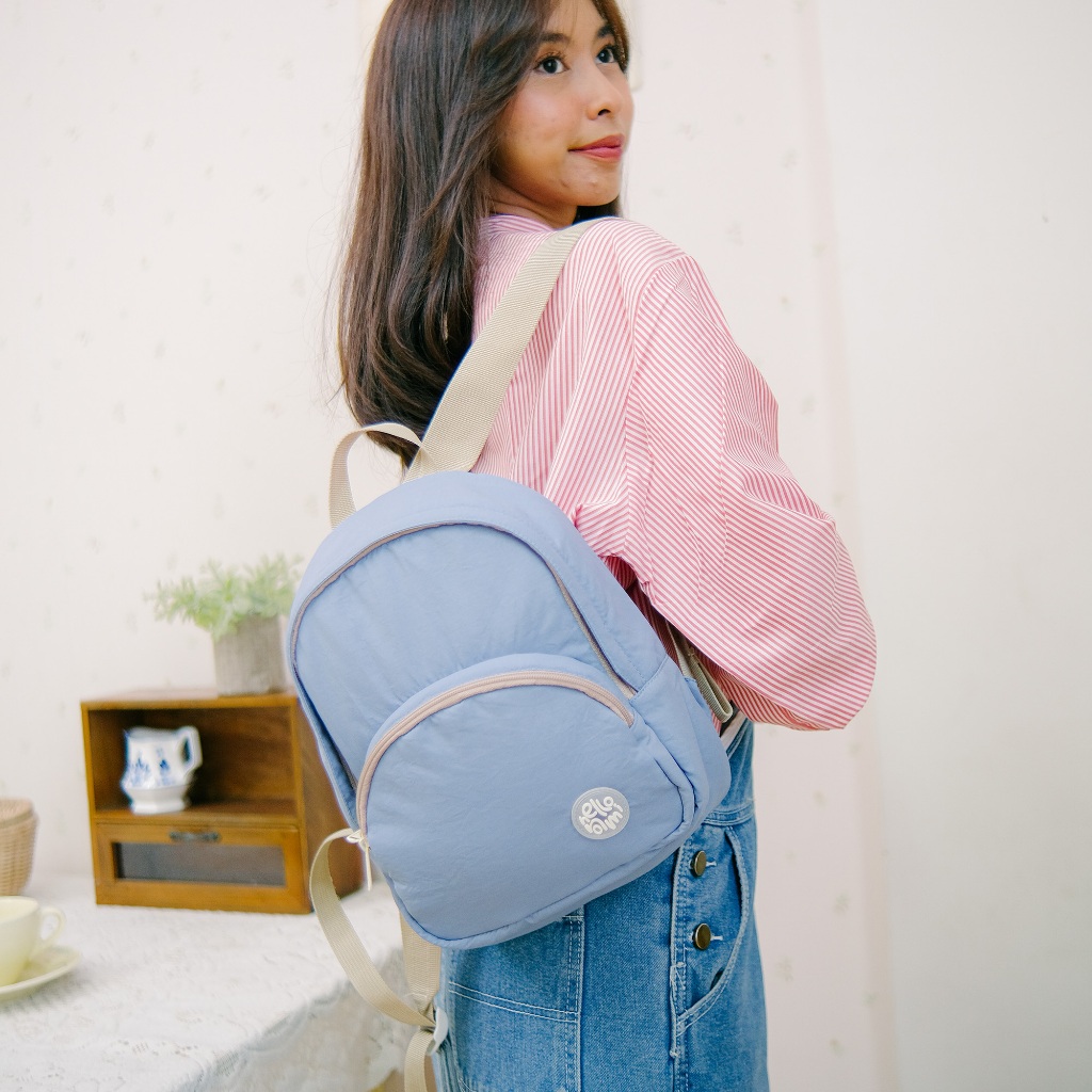 Jual Puffy Mini Backpack Freya Tas Ransel Kecil Warna Pastel | Shopee ...