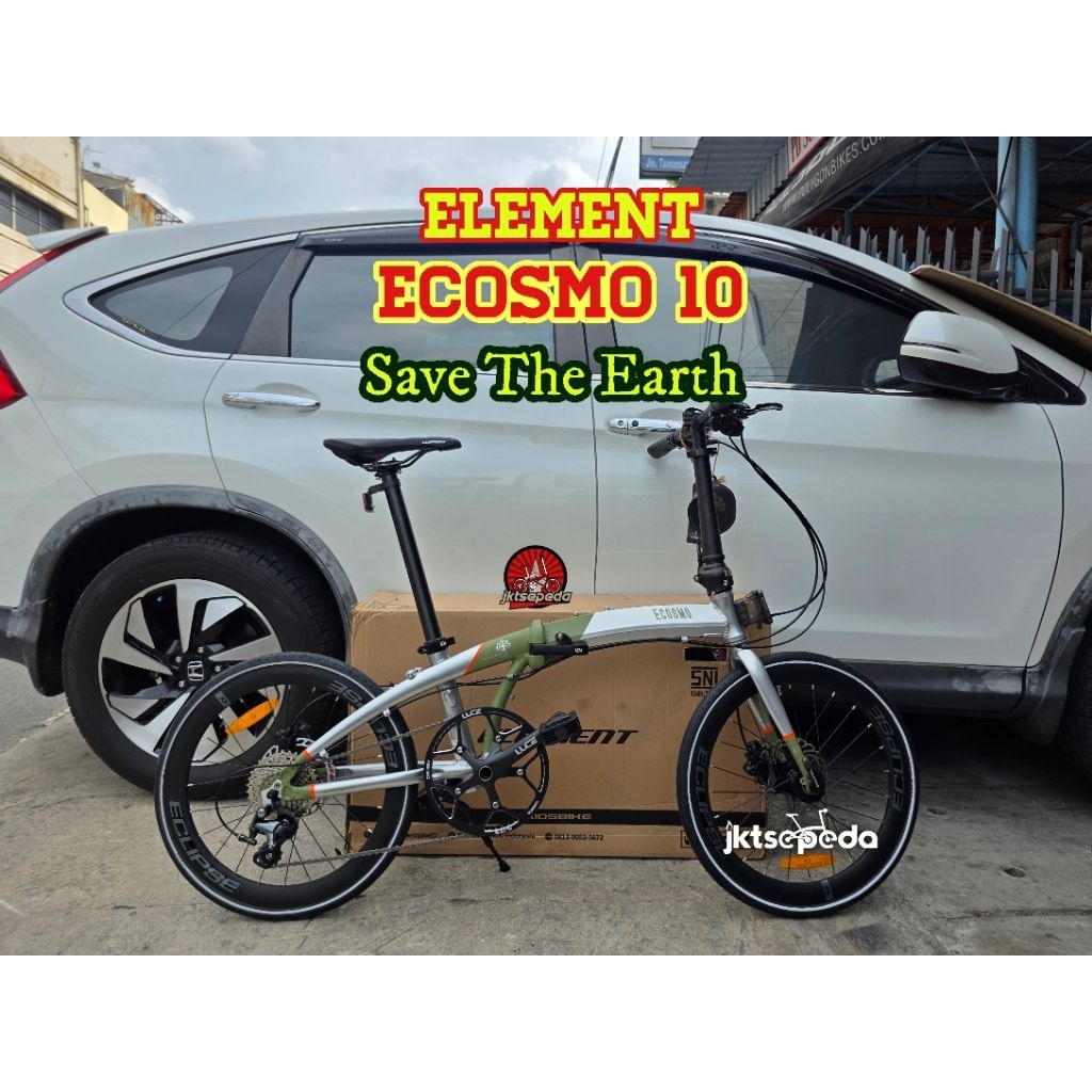 Jual Sepeda Lipat Element Ecosmo 10 Save The Earth | Shopee Indonesia