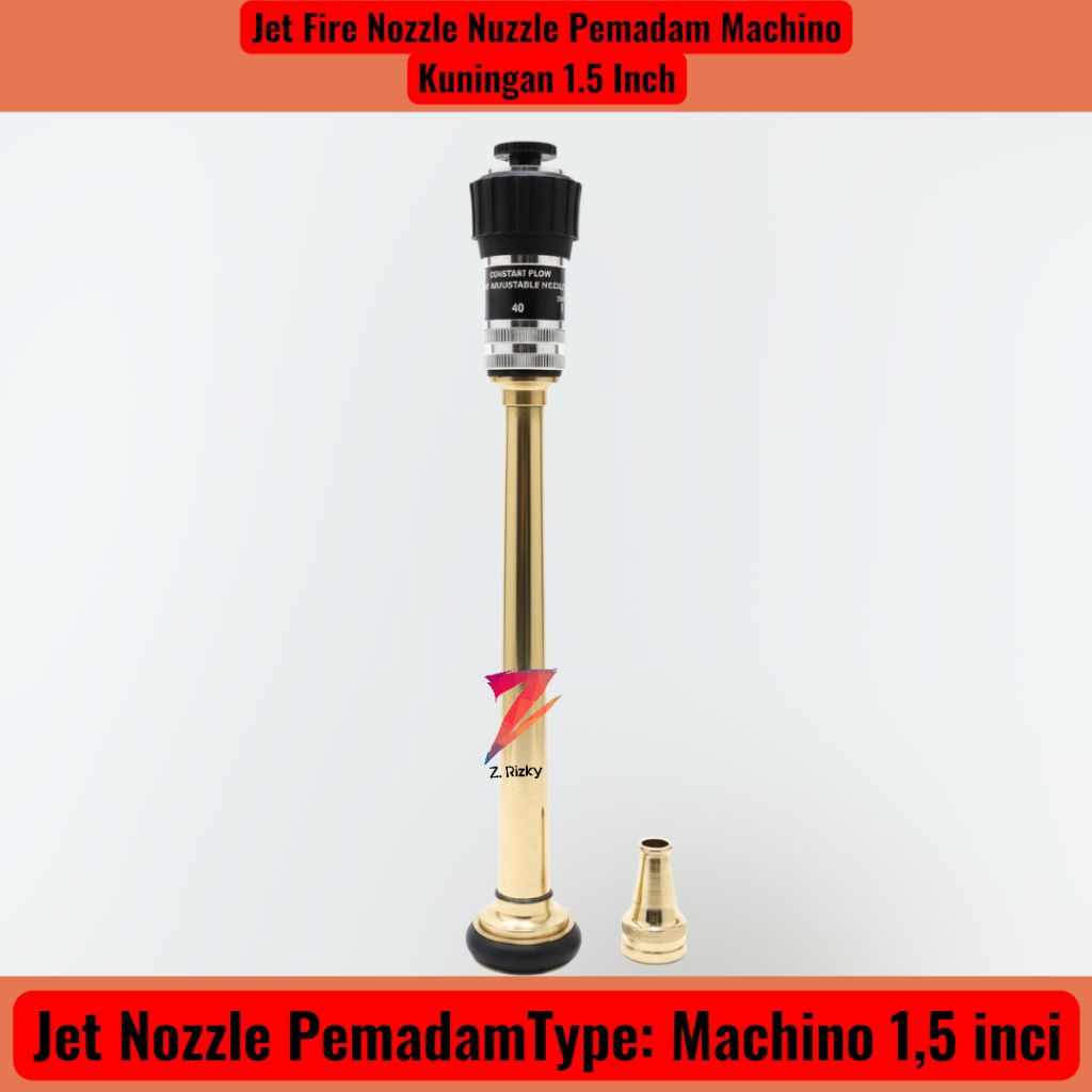 Jual Jet Fire Nozzle Nuzzle Pemadam Machino Kuningan 1.5 Fire Jet ...