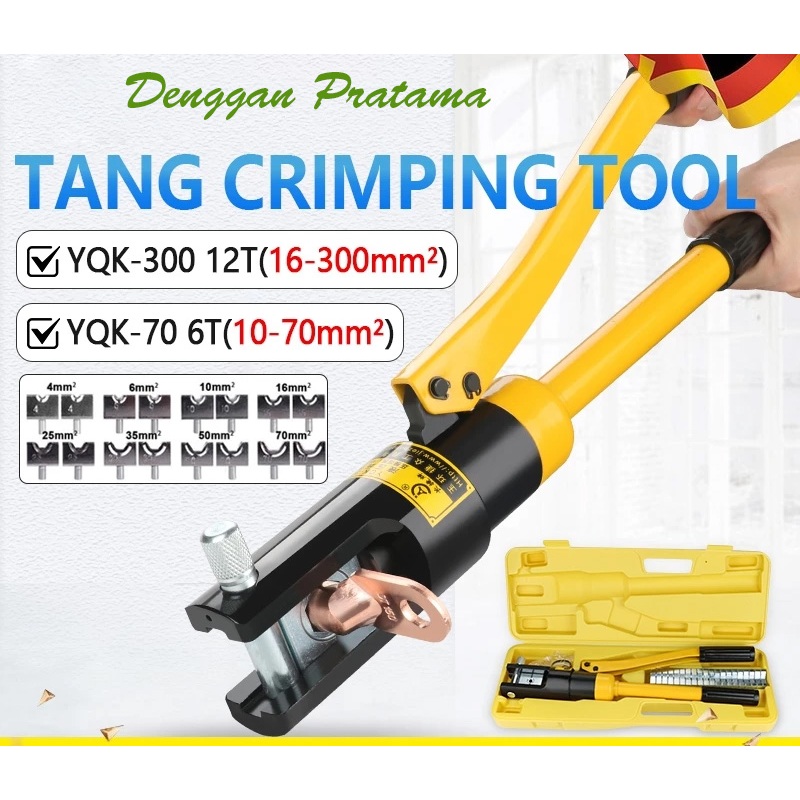 Jual Tang Skun Kabel Tang Lurus 70mm YQK-70 Crimping Hidrolik Manual ...