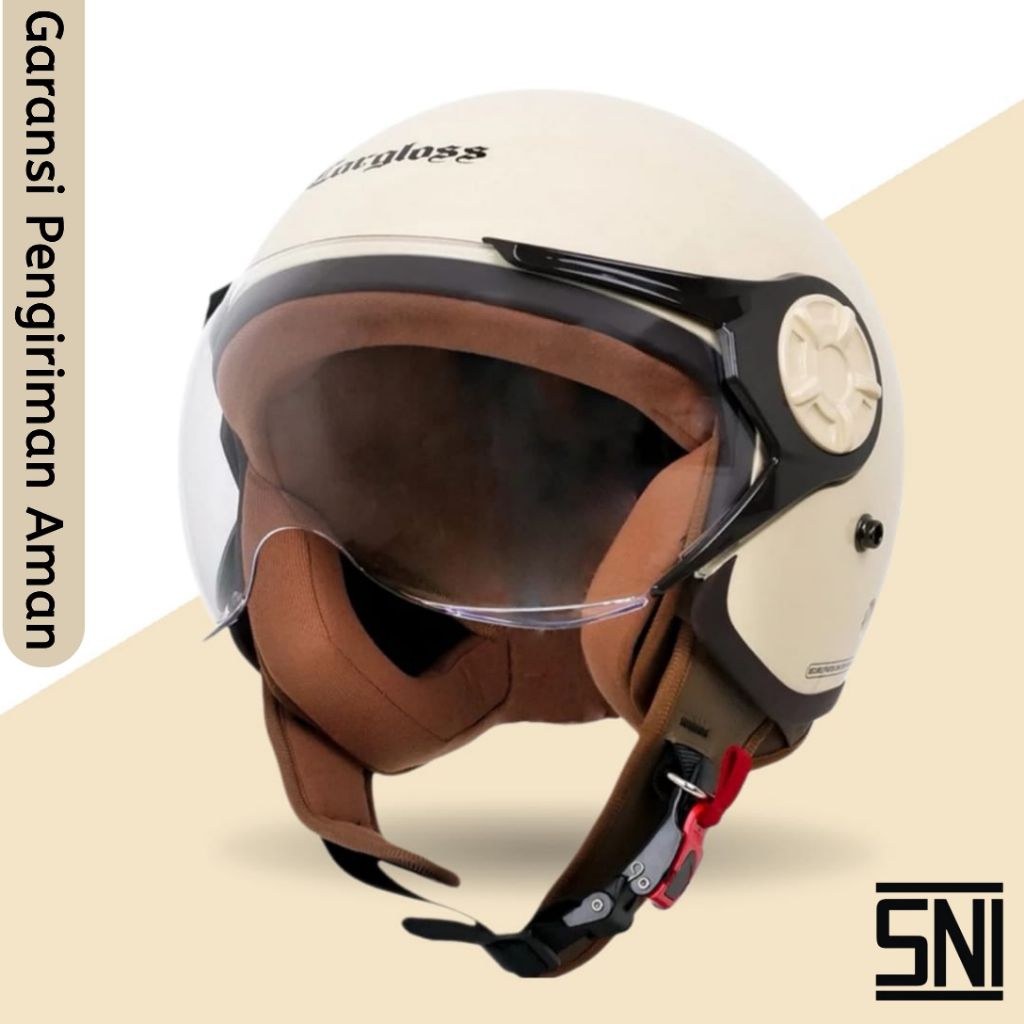 Jual Helm Hijab Carglos YRH Premium Dewasa Kaca Pilot SNI | Shopee ...