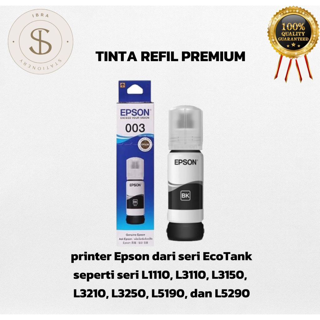 Jual TINTA EPSON 003 PREMIUM PAKET SATUAN B, M, C, Y | Shopee Indonesia